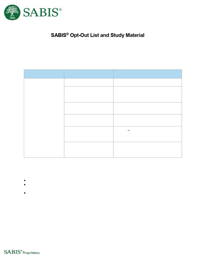 2425 Level G Opt-Out Material 2 | PDF