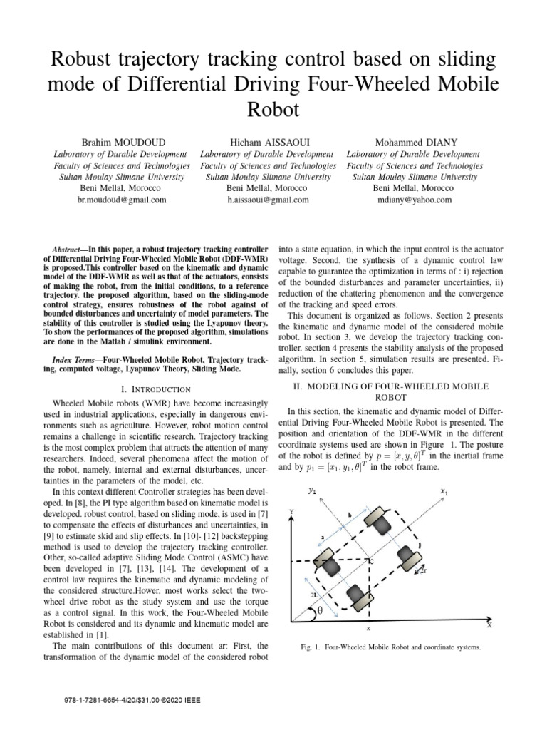2020-Robust Trajectory Tracking Control Based on Sliding Mode of ...