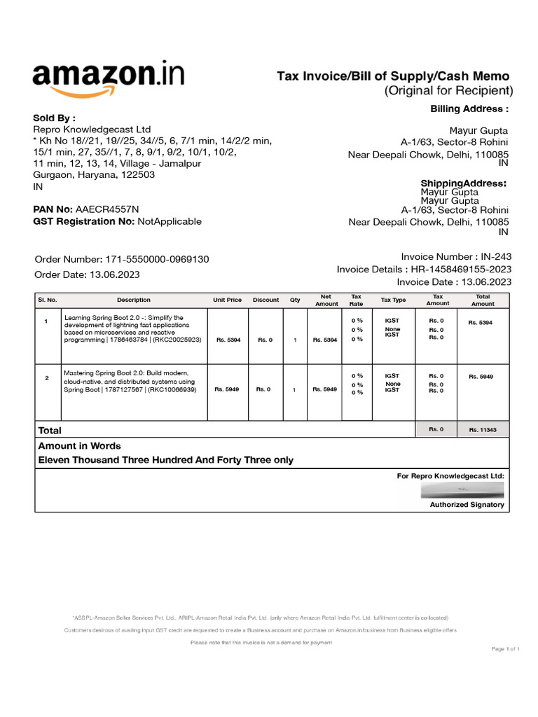 Mayur Gupta Book Bill 2 ND | PDF | Taxation | Governance
