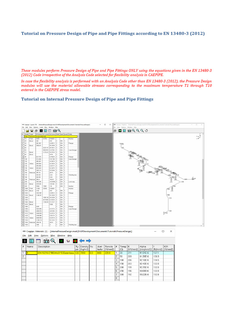 Pressure Design Fittings Tutorial | PDF | Buckling | Stress (Mechanics)
