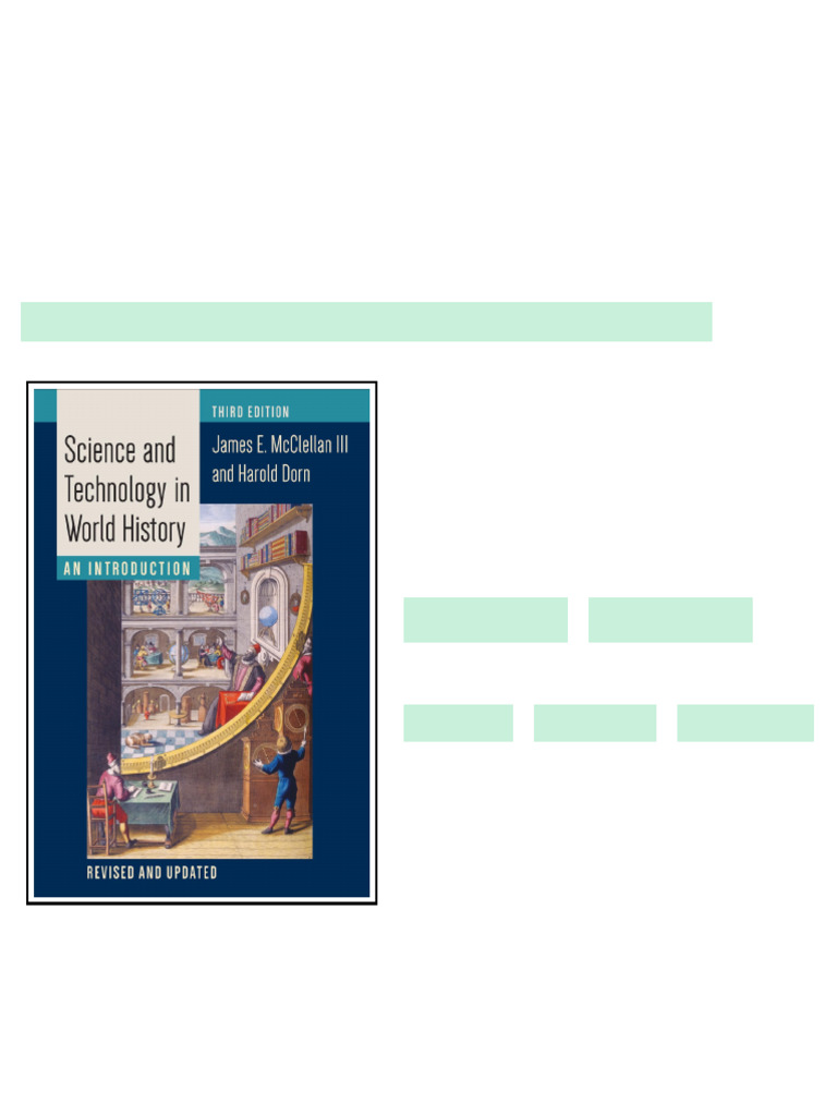Science and Technology in World History James E. McClellan III & Harold ...