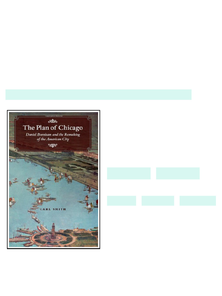 (Ebook) The Plan of Chicago: Daniel Burnham and the Remaking of the ...