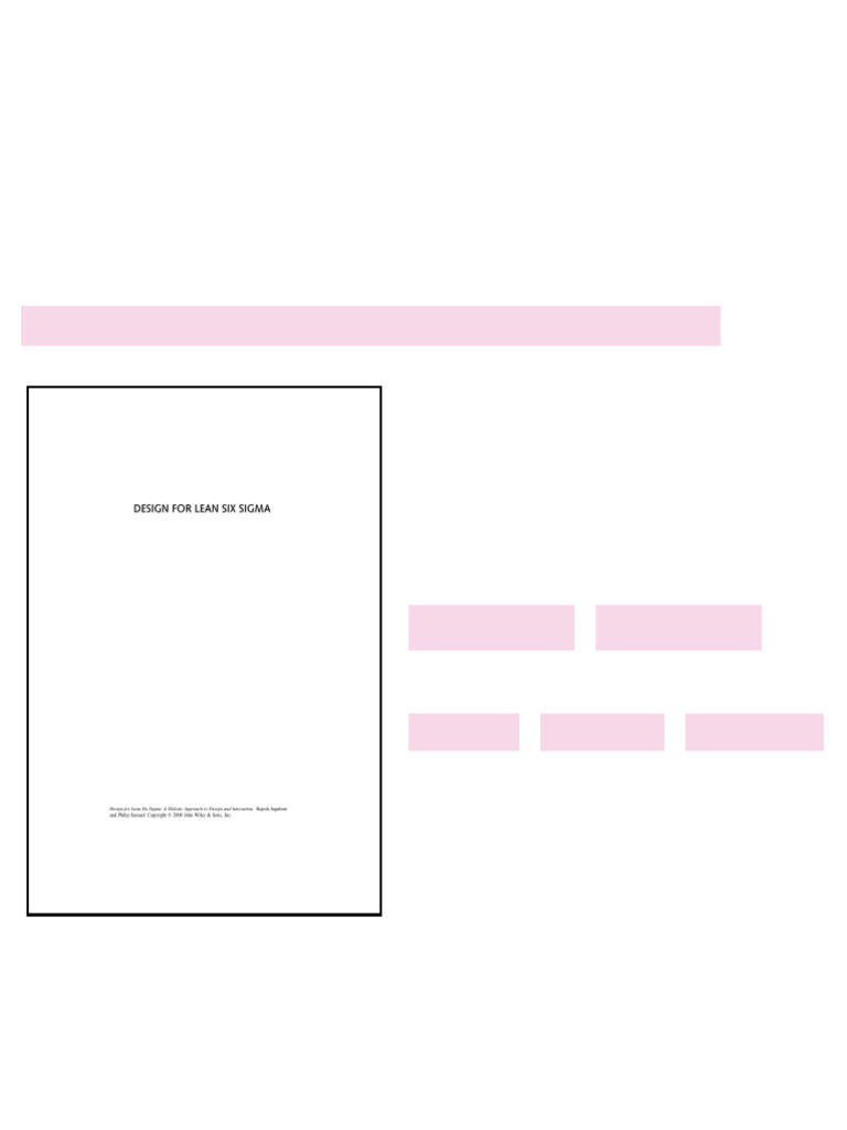 Design for Lean Six Sigma A Holistic Approach to Design and Innovation ...