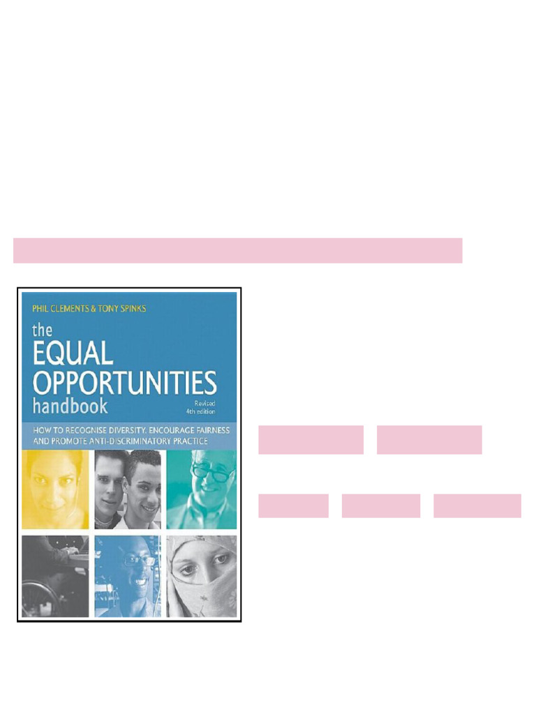 (Ebook) The Equal Opportunities Handbook: How to Recognise Diversity ...