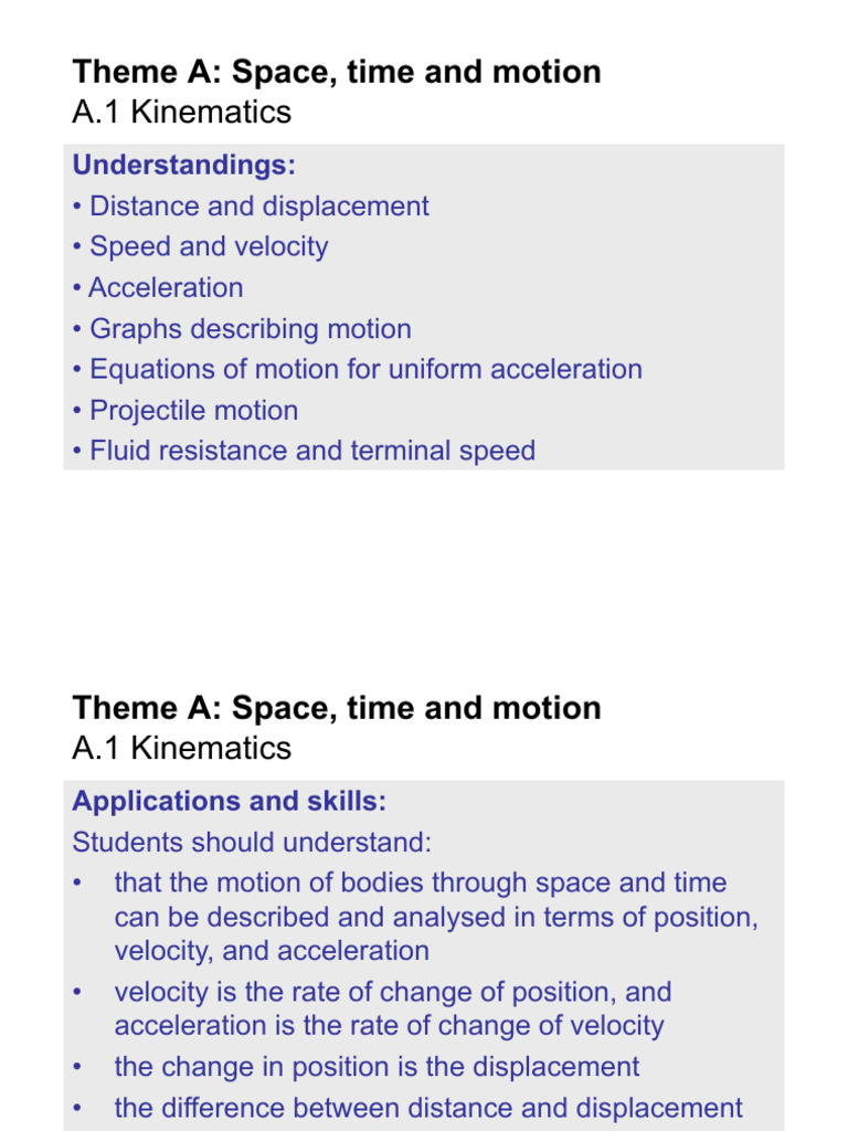 Kinematics: Motion, Speed, and Acceleration | PDF | Acceleration | Velocity