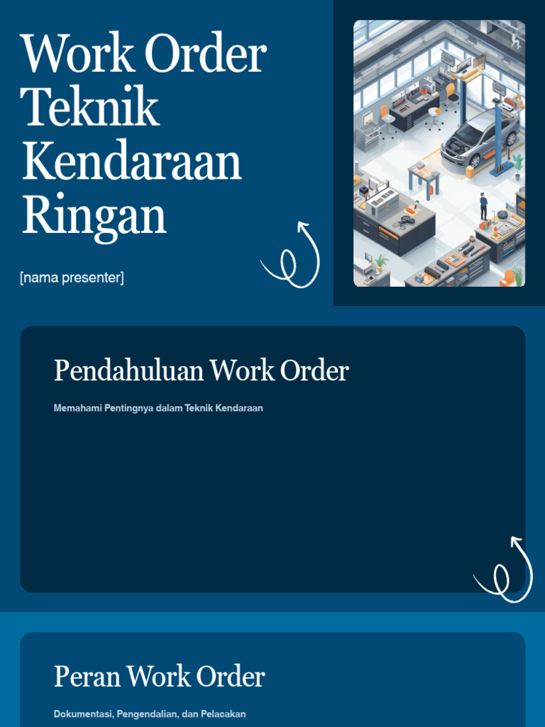 Pentingnya Work Order dalam Otomotif | PDF