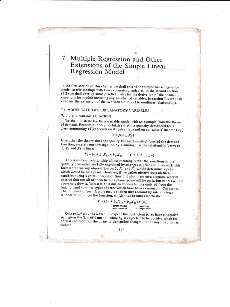 Multiple Regression and Other Extensions _19 Mei 25 (2) | PDF | Linear ...