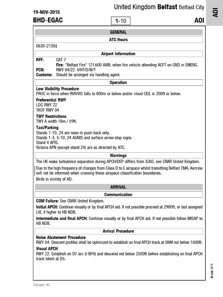 EGAC | PDF | Air Traffic Control | Aviation Safety