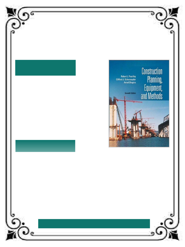 Construction Planning Equipment and Methods 7th Edition Robert Peurifoy ...