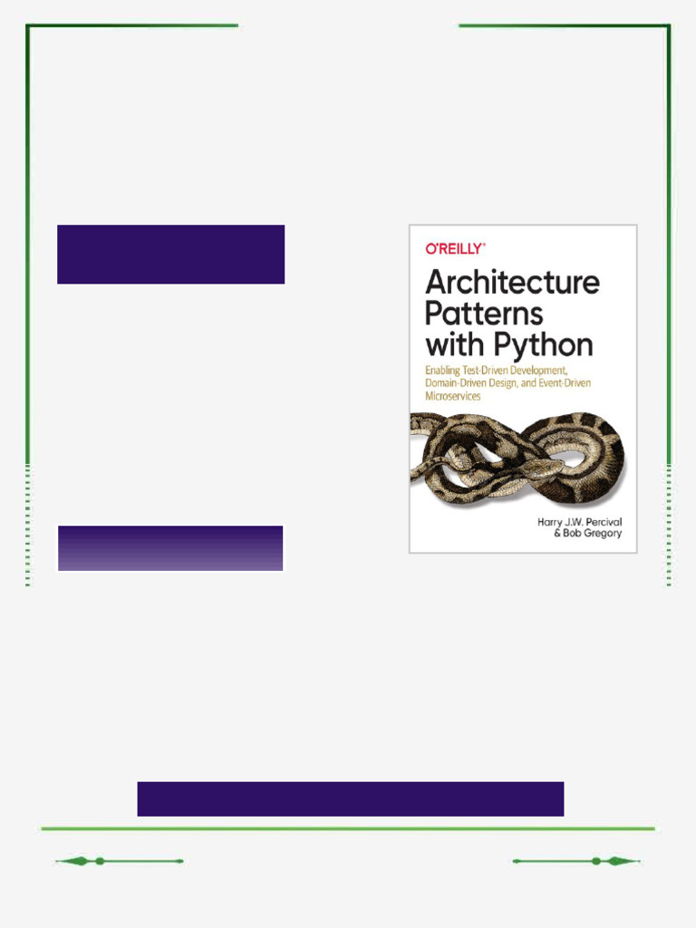 Architecture Patterns with Python 1st Edition Harry Percival eBook enhanced clarity edition ...