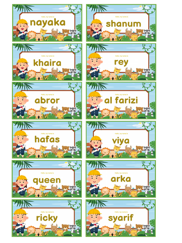 Name Tag 2024 | PDF