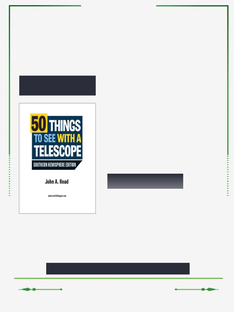 50 Things to See with a Telescope: John A. Read eBook clean-source pdf ...