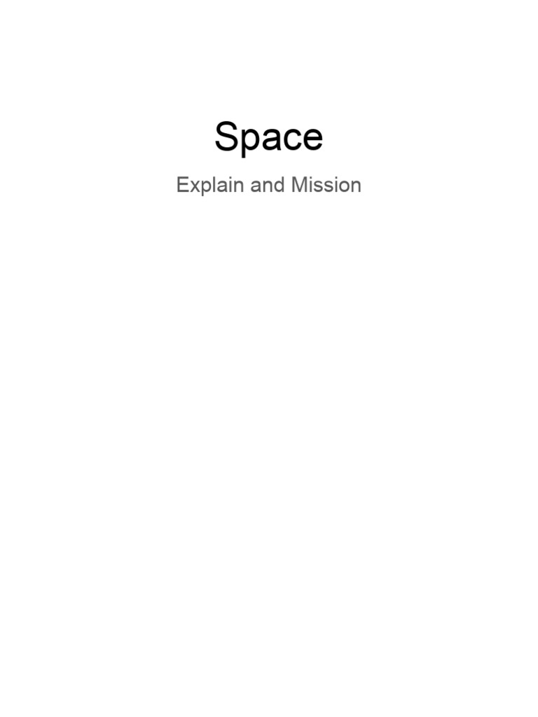 Space | PDF