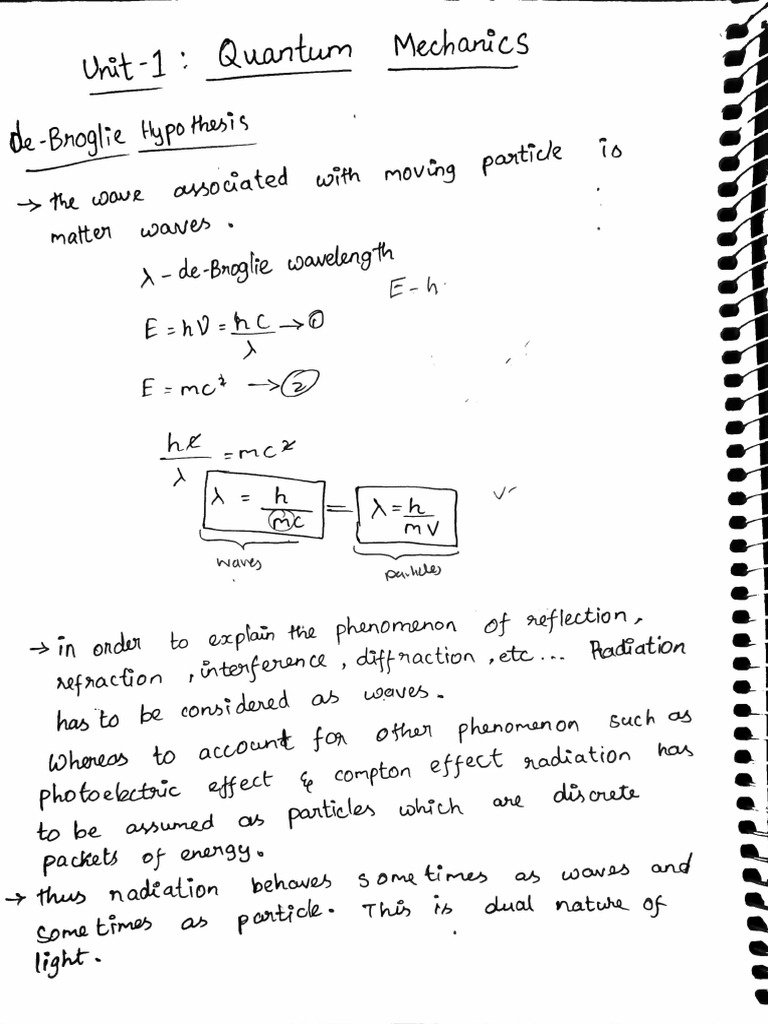 Quantum Mechanics | PDF