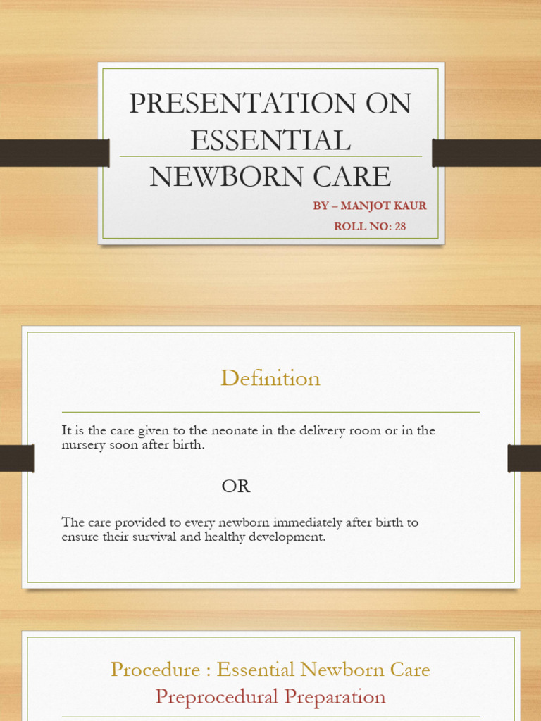 Essential Newborn Care | PDF | Infants | Breast Milk