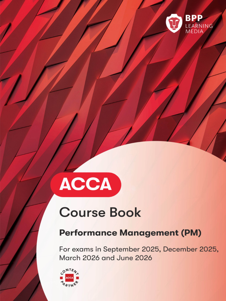 ACCA Performance Management Course Guide | PDF | Management Accounting ...
