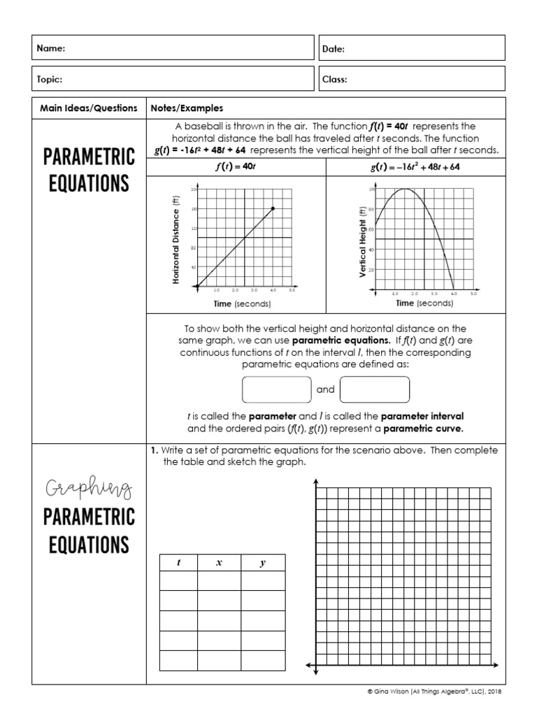 44_LESSON 7Unit 7 - Polar and Parametric Equations (1) | PDF ...