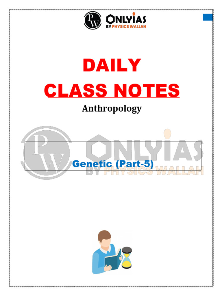 Anthropology _ Genetics Unit 9 (Part 5) __ Daily Class Notes | PDF ...
