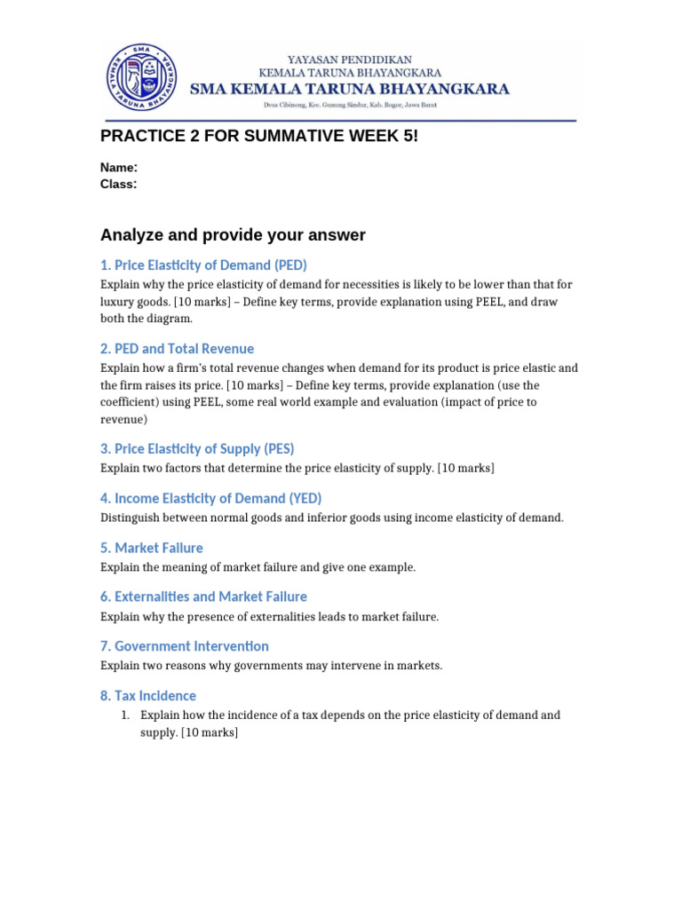 Practice Questions - Part 2 | PDF | Demand | Taxes