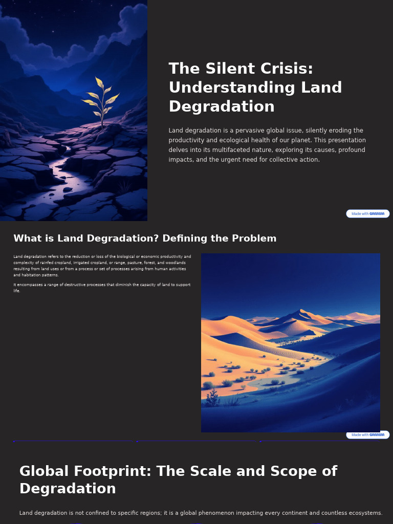 Understanding Land Degradation Issues | PDF | Environmental Degradation ...