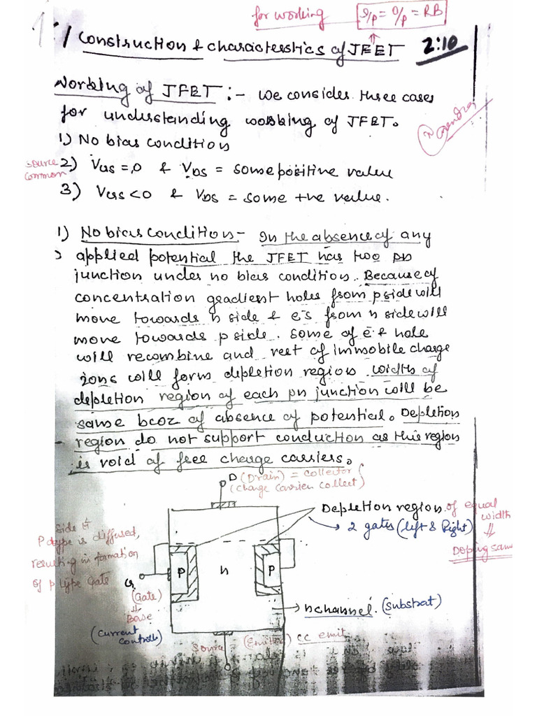 JFET Working | PDF