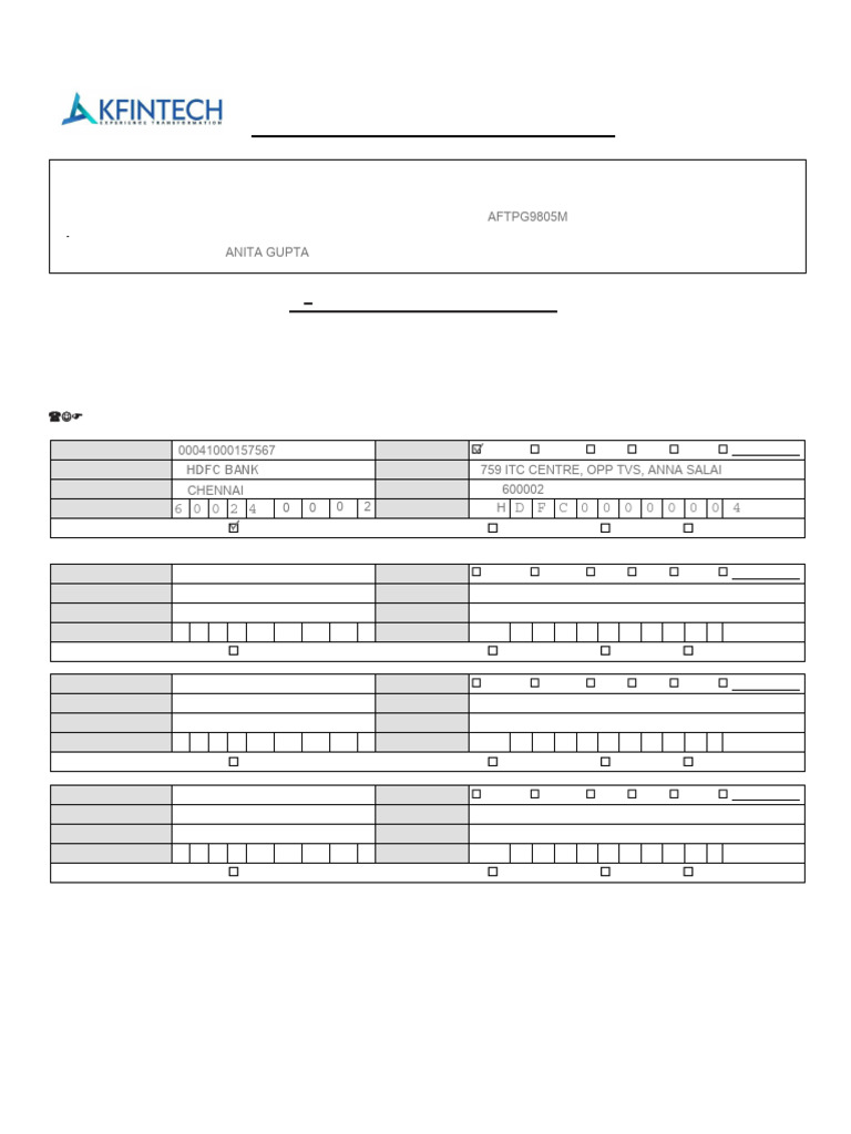 Multiple Bank Accounts Registration Form | PDF | Cheque | Banks