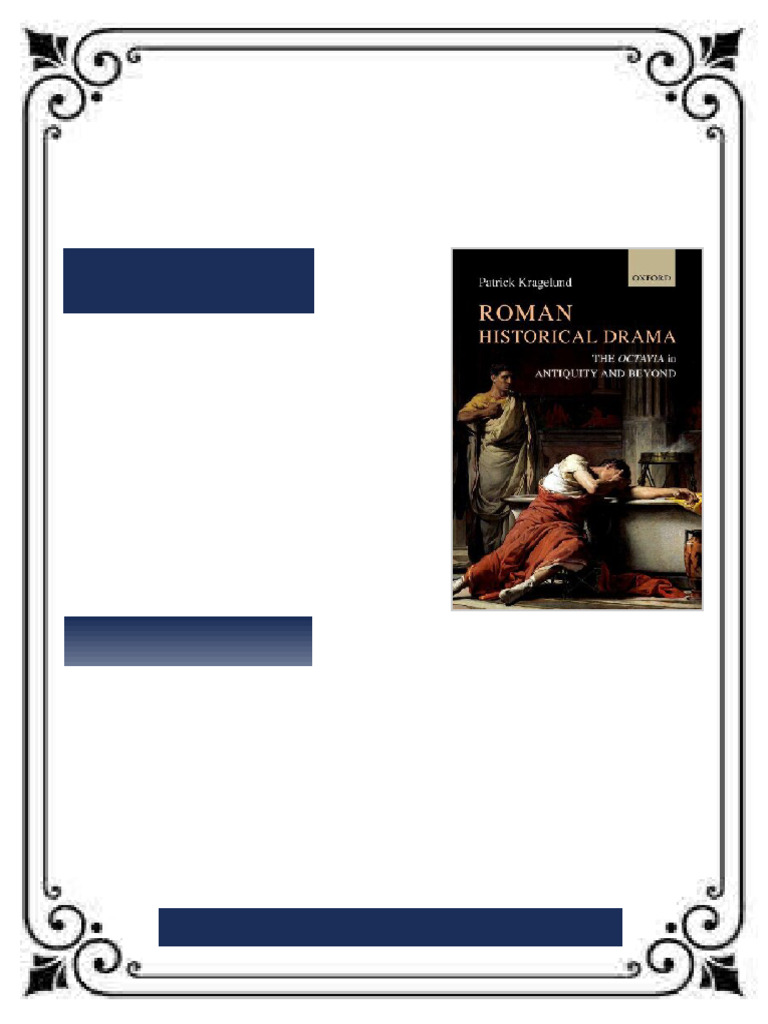 Roman Historical Drama The Octavia In Antiquity and Beyond 1st Edition ...