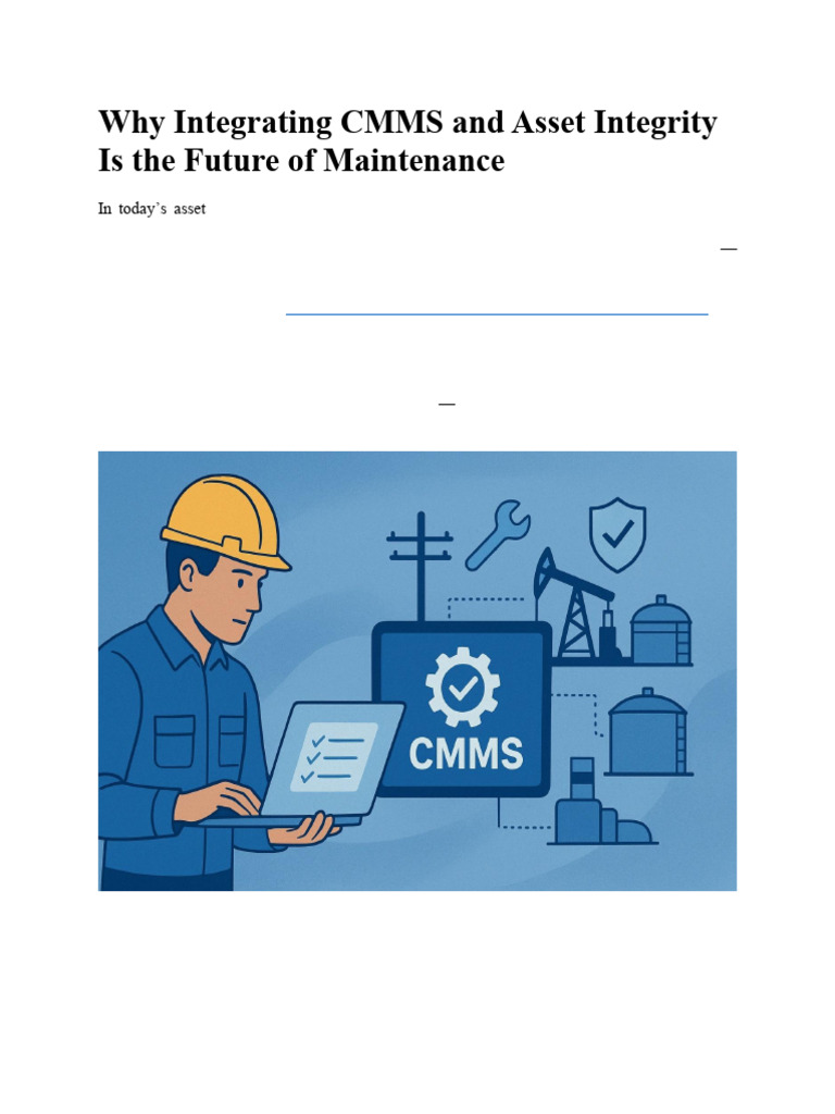 Why Integrating CMMS and Asset Integrity is the Future of Maintenance ...