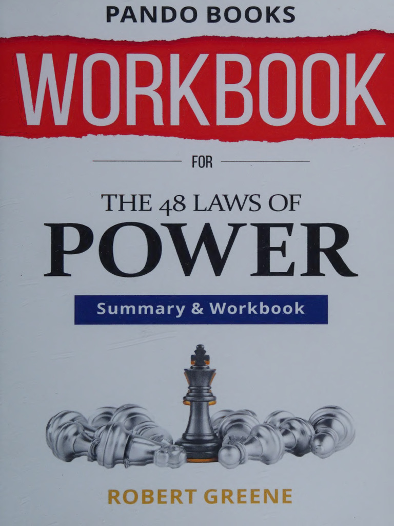 WORKBOOK For The 48 Laws of Power By Robert Greene -- Pando Books ...
