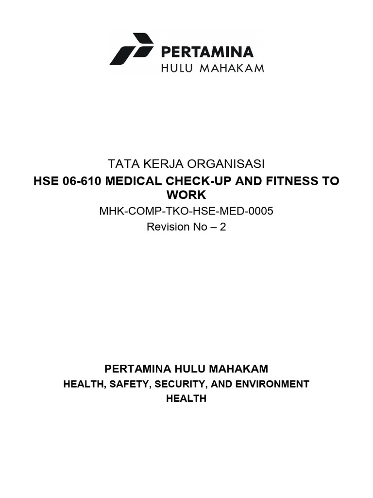 Medical Check-Up & Fitness Protocols | PDF | Occupational Safety And ...