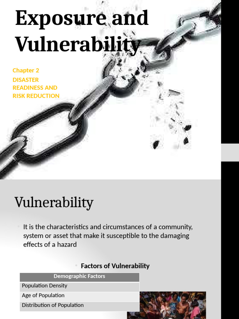 Exposure and Vulnerability | PDF | Vulnerability | Hazards