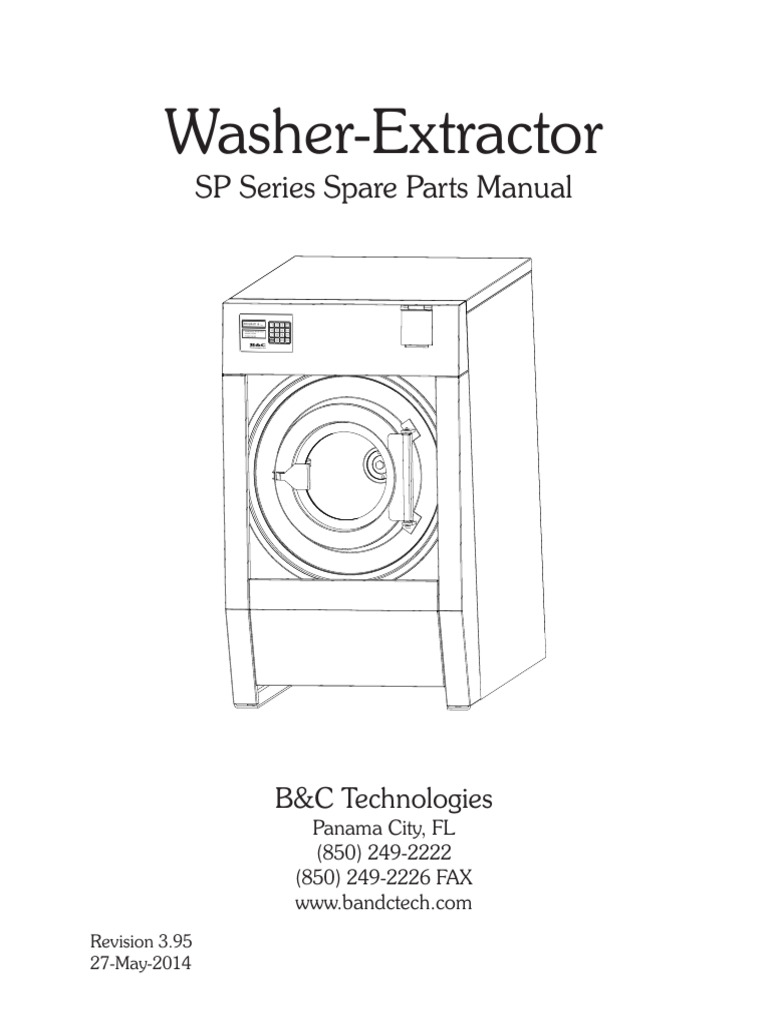 Washer-Extractor Parts Manual Guide | PDF | Door