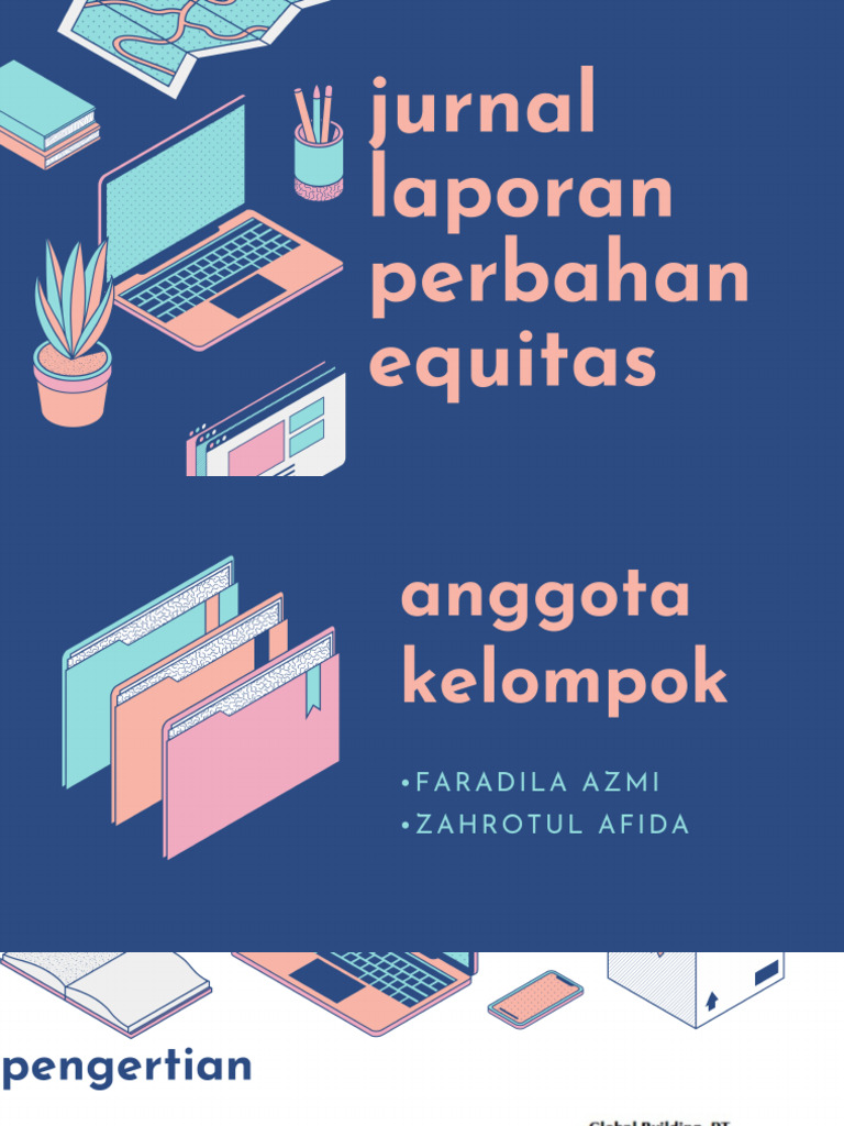 Biru Elemen & Mockup Isometrik Teknologi Dalam Pendidikan Presentasi ...