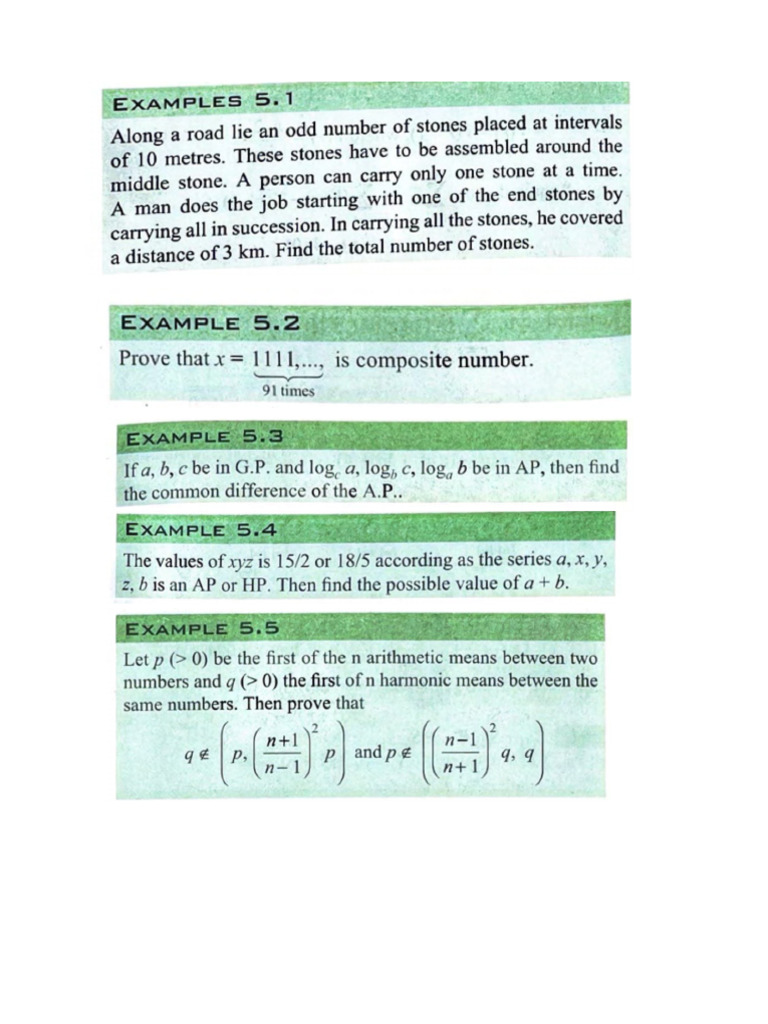 Sequence Series Test Code C Solved Examples | PDF
