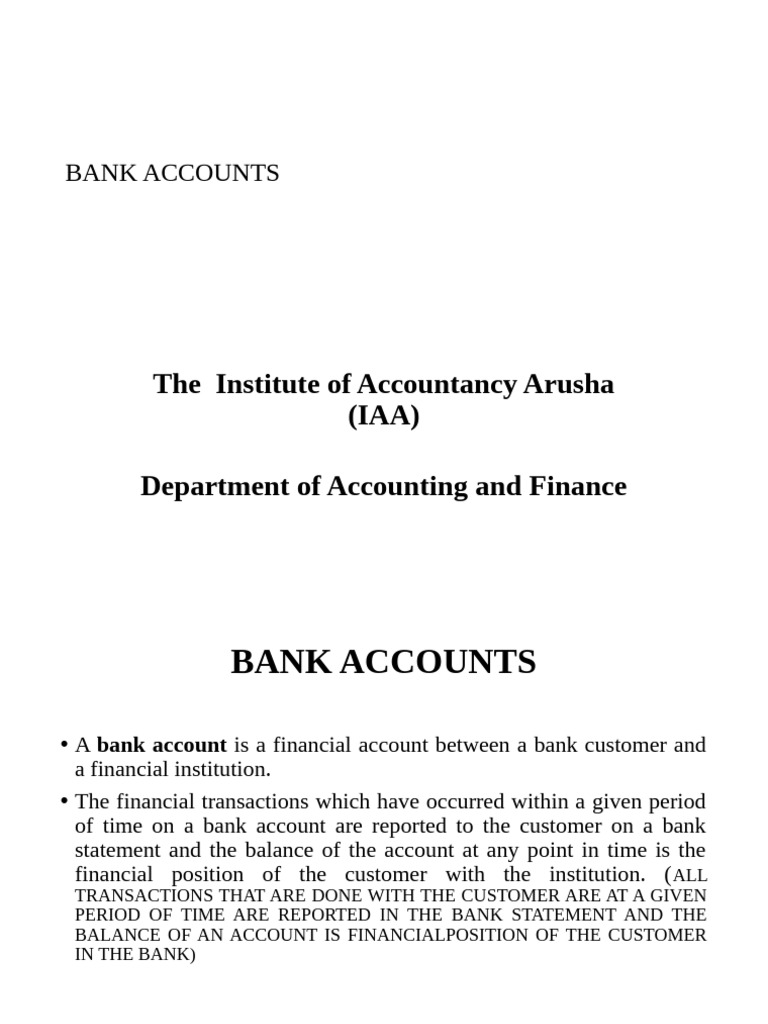 Understanding Bank Accounts Types | PDF | Transaction Account | Banks