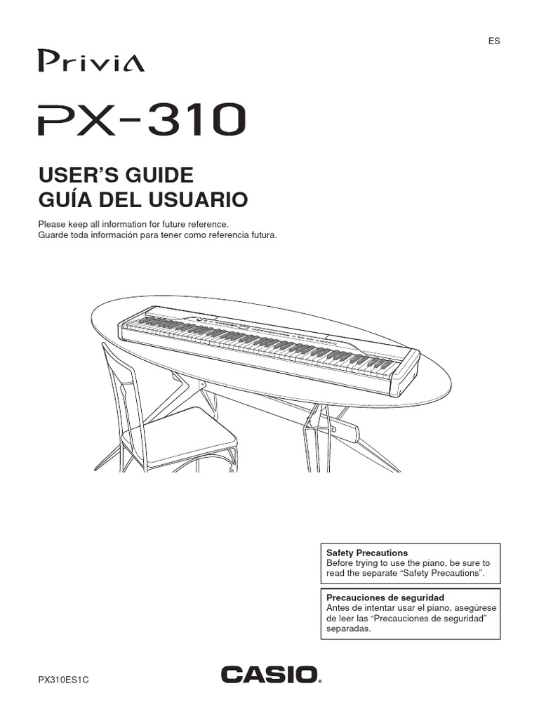httpssupport.casio.compdf008px_310_01_e.pdf | PDF | Piano | Amplifier