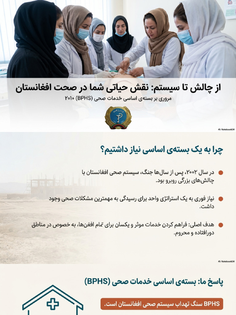 BPHS Afghanistan Health System Blueprint | PDF