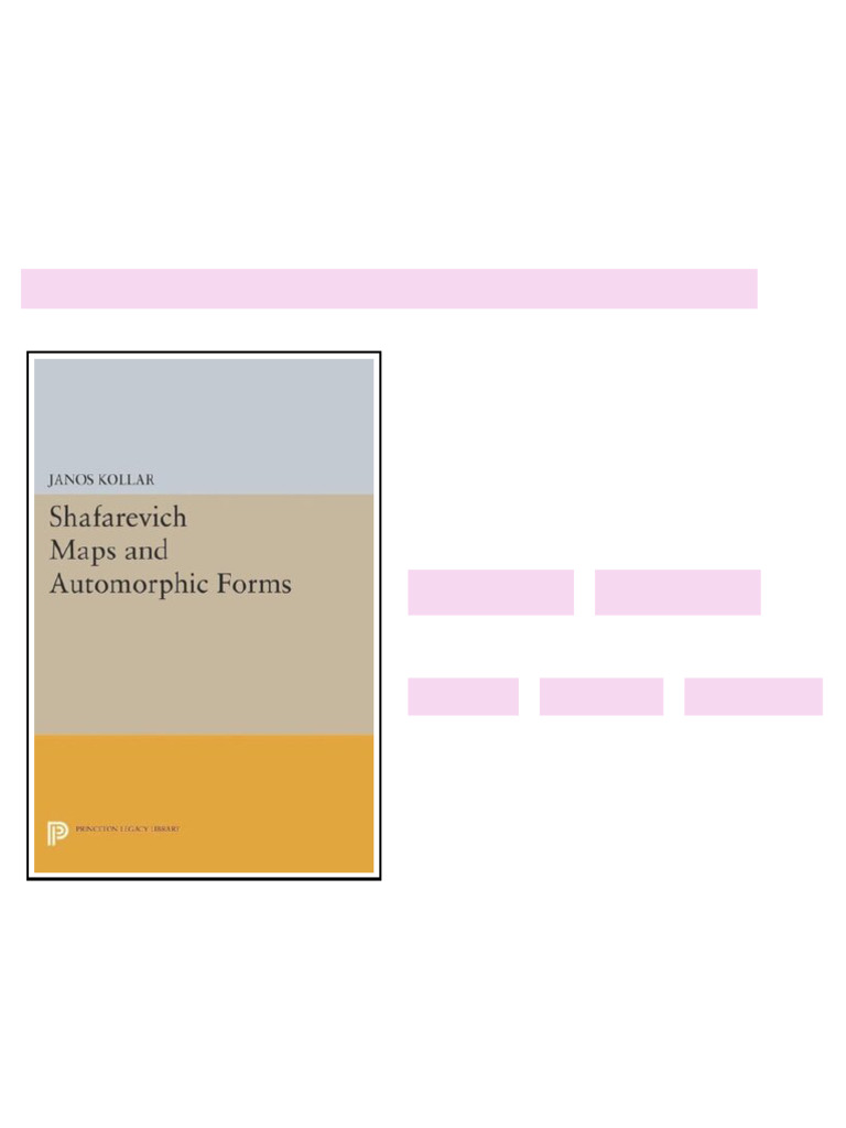 (Ebook) Shafarevich Maps and Automorphic Forms by János Kollár ISBN ...