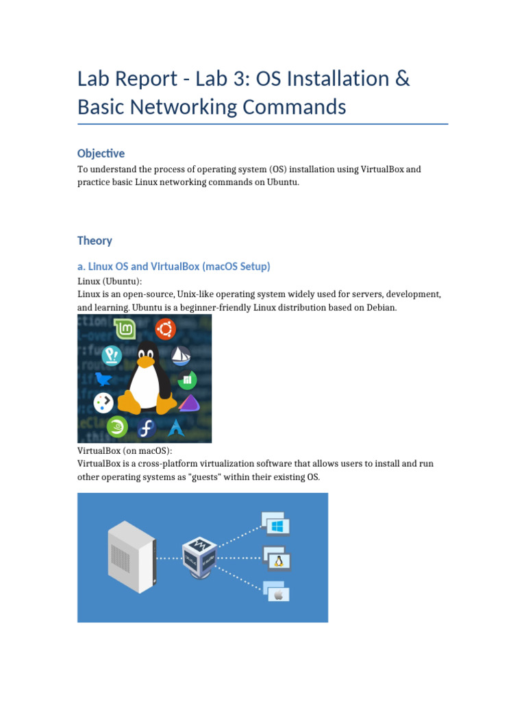 Lab 3 OS Networking Report | PDF | Computer Science | Computer Engineering