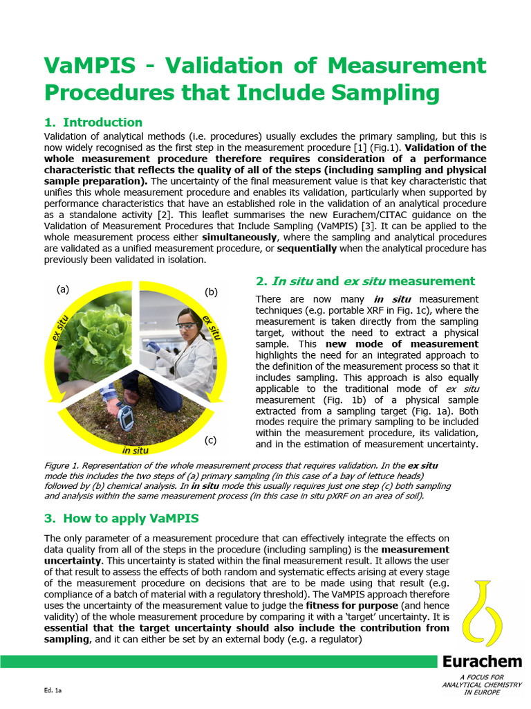 VaMPIS_leaflet_v1a_EN | PDF | Sampling (Statistics) | Measurement