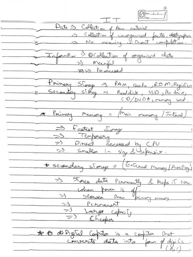 Unit 1 Notes | PDF