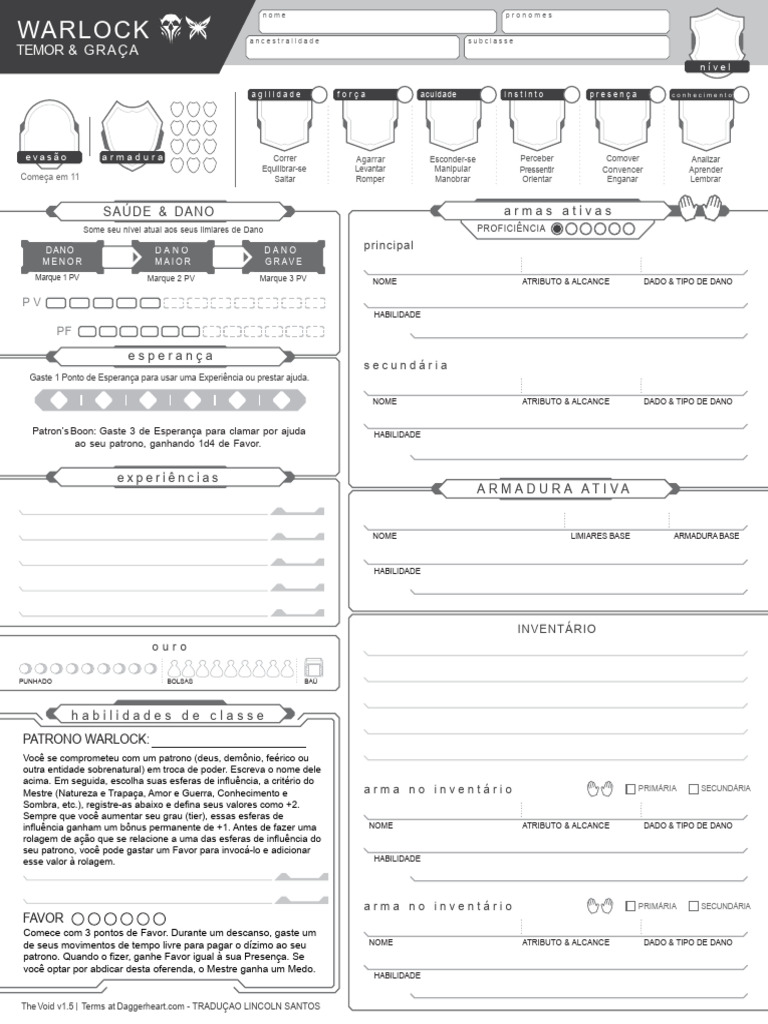 Guia Completo para Personagens Warlock | PDF