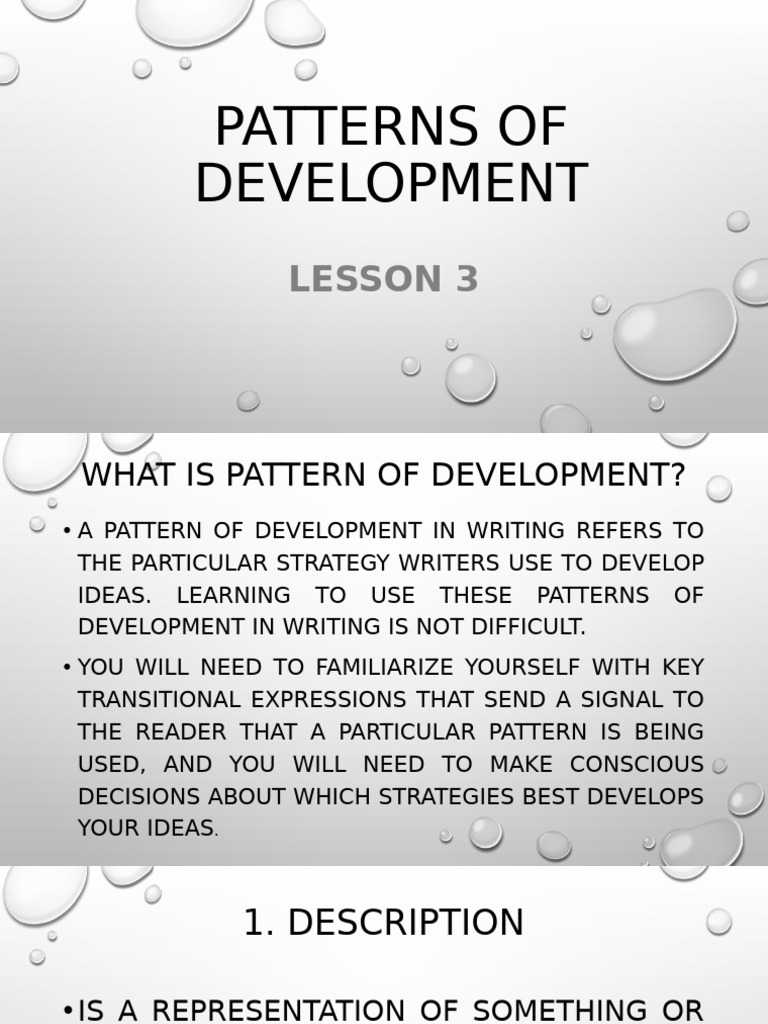 PATTERNS-OF-DEVELOPMENT-RNW | PDF | Idea | Analogy