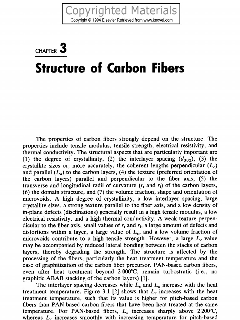 Structure of Carbon Fibers Explained | PDF | Carbon | Heat Treating