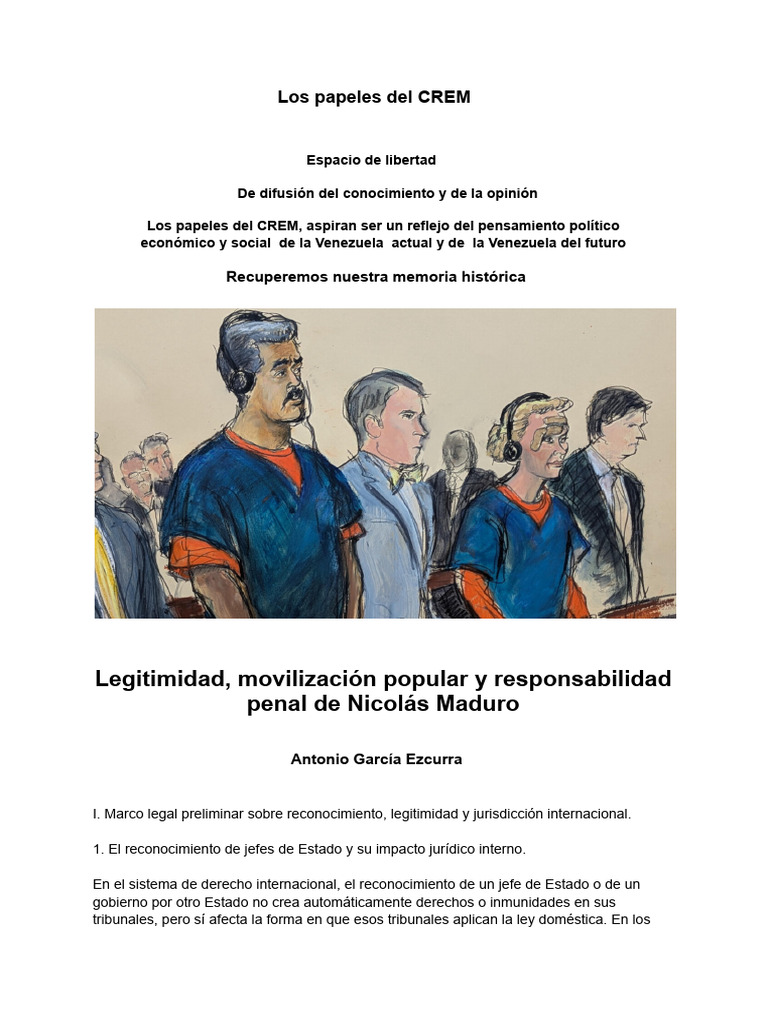 Legitimidad, Movilización Popular y Responsabilidad Penal | PDF ...