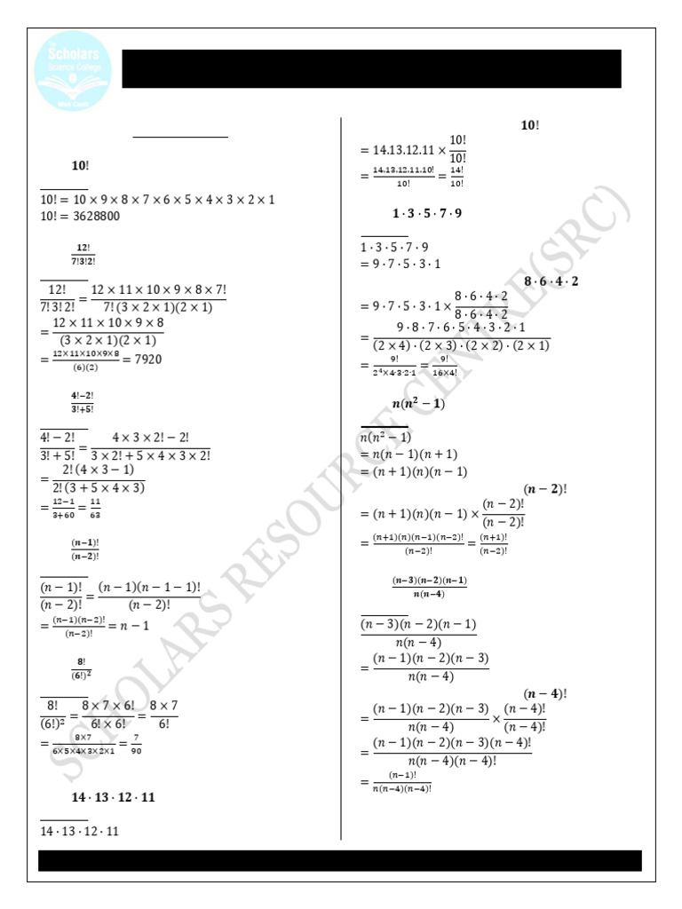 Chapter 6 Permutation and Combinition | PDF | Number Theory ...