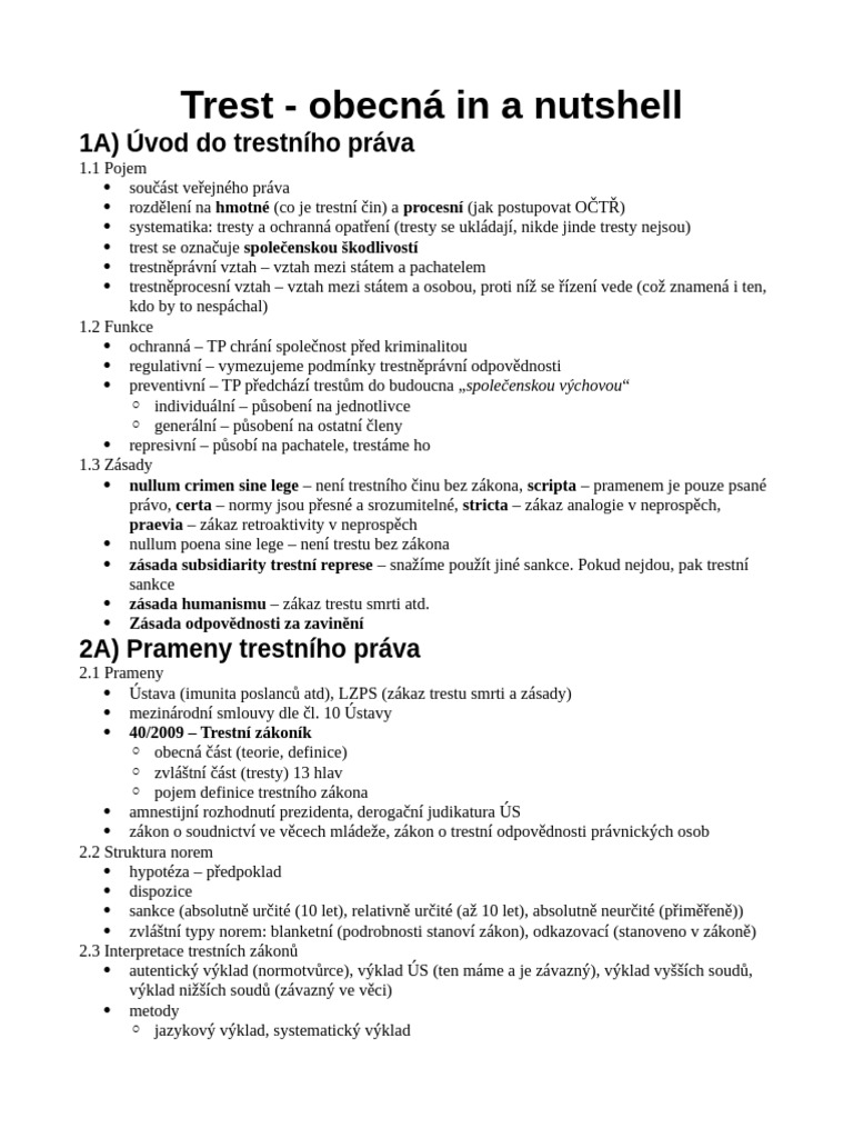 Trest I in a Nutshell | PDF