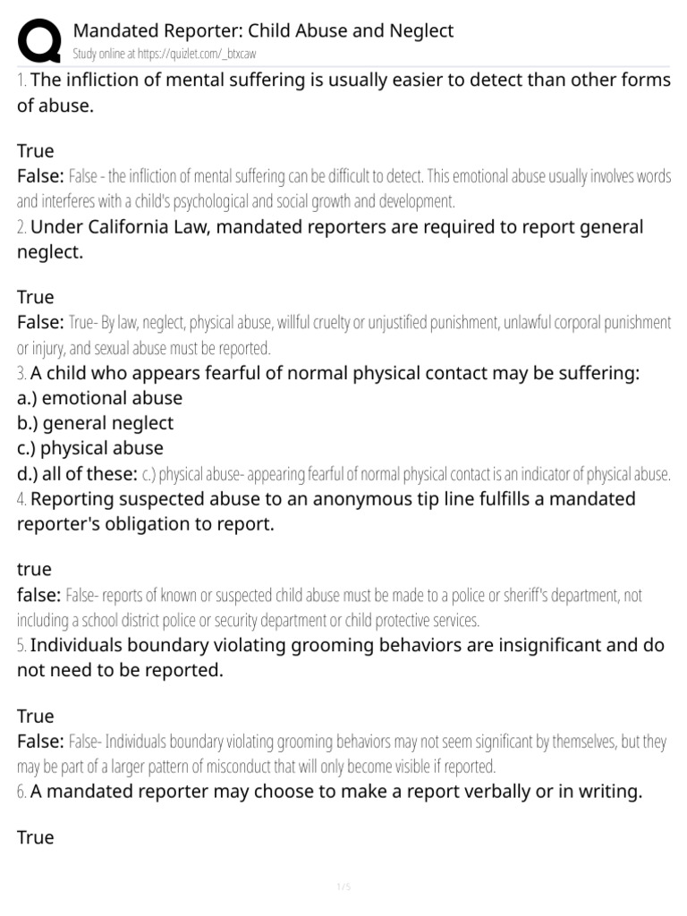Child Abuse Reporting Guidelines in CA | PDF | Child Abuse | Misconduct