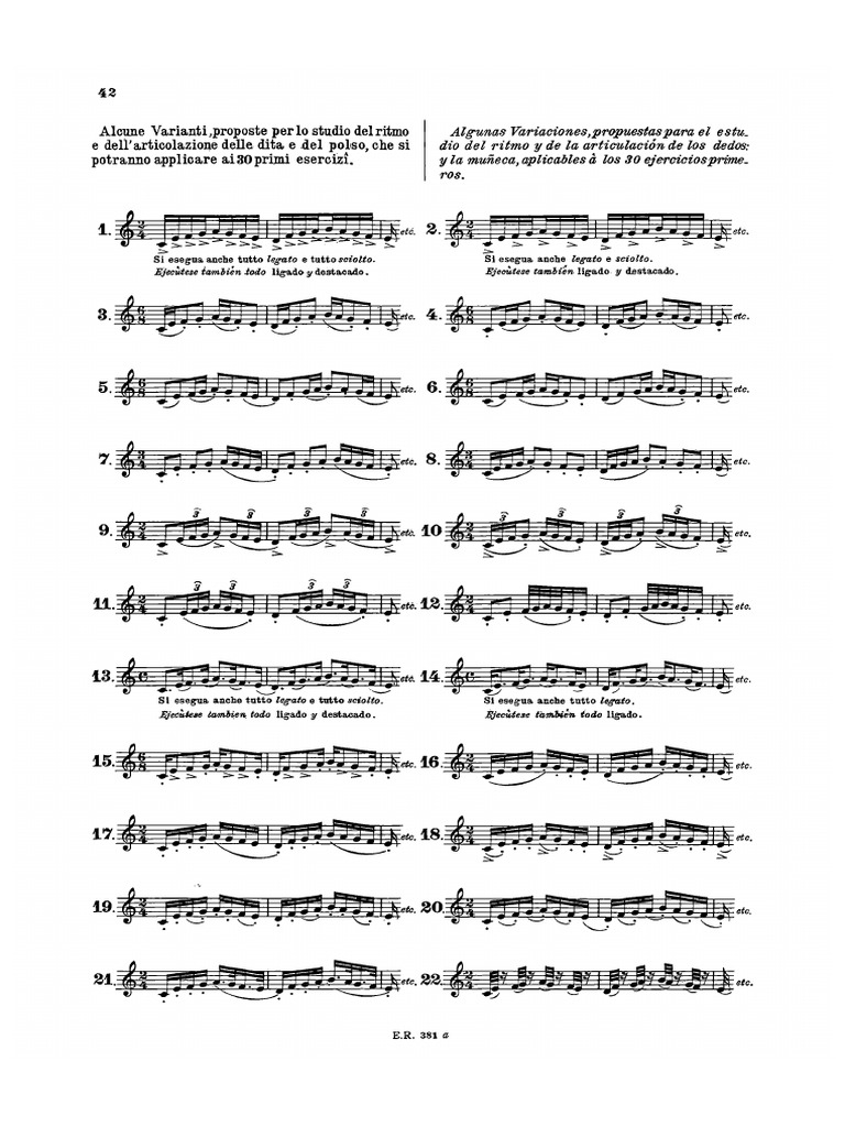 Hanon Calisma Varyasyonlar | PDF