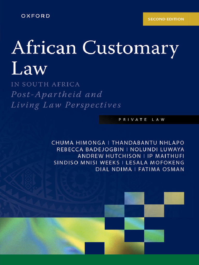 African Customary Law in South Africa | PDF | Marriage | Pedagogy